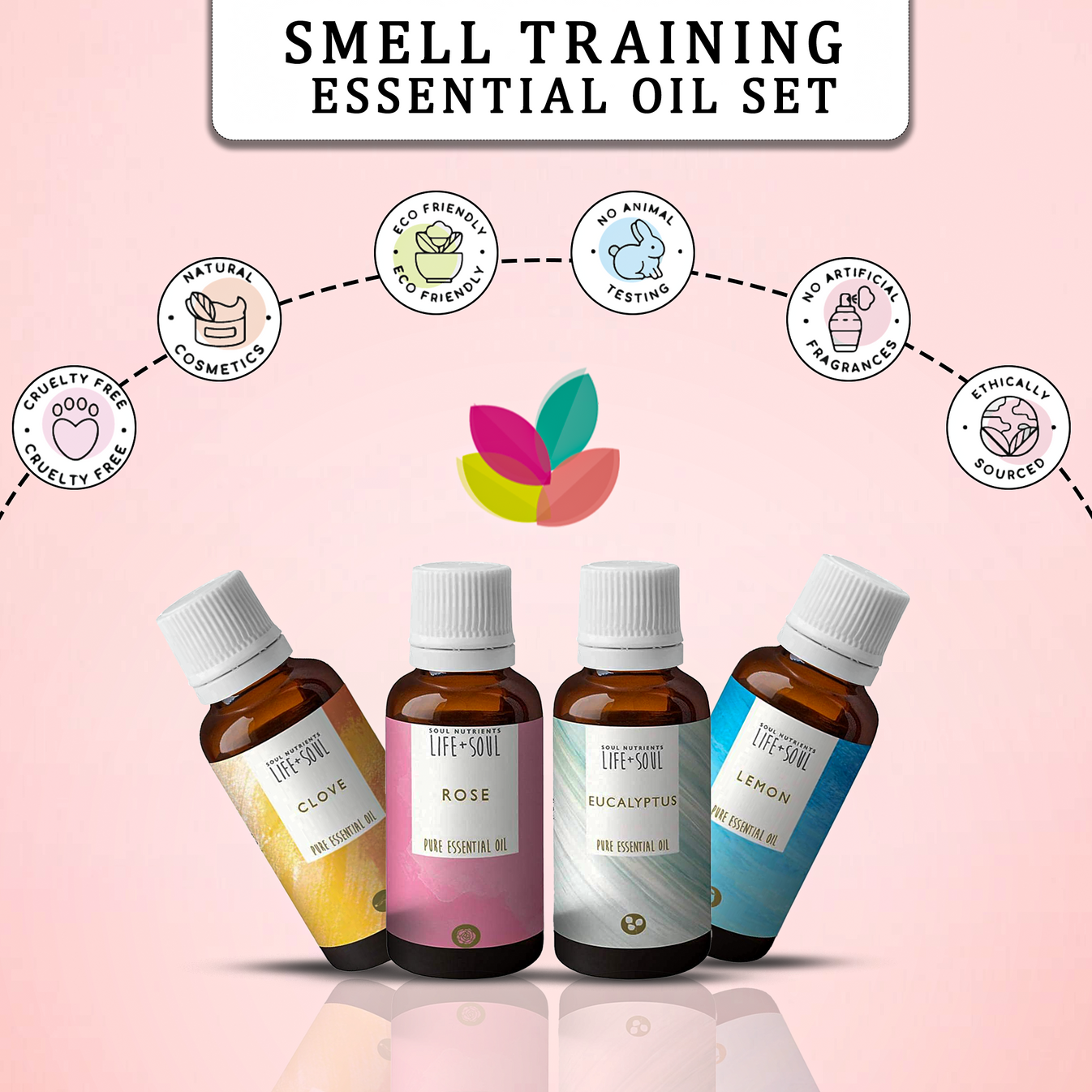 Smell Training Set- Scent Training Kit- Rose, Clove, Eucalyptus, Lemon ...
