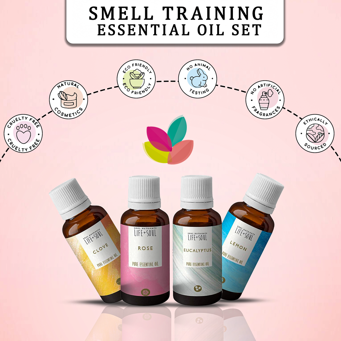Smell Training Set- Scent Training Kit- Rose, Clove, Eucalyptus, Lemon ...