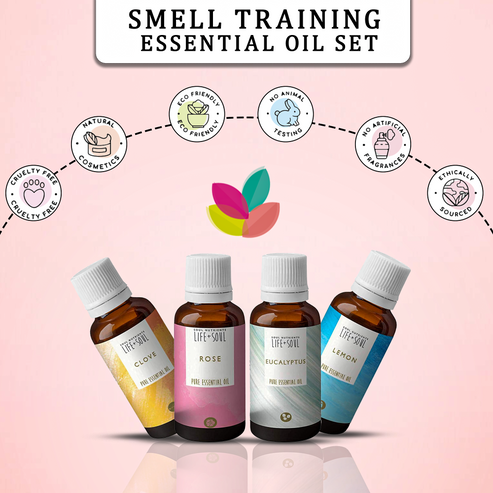 Smell Training Set- Scent Training Kit- Rose, Clove, Eucalyptus, Lemon ...